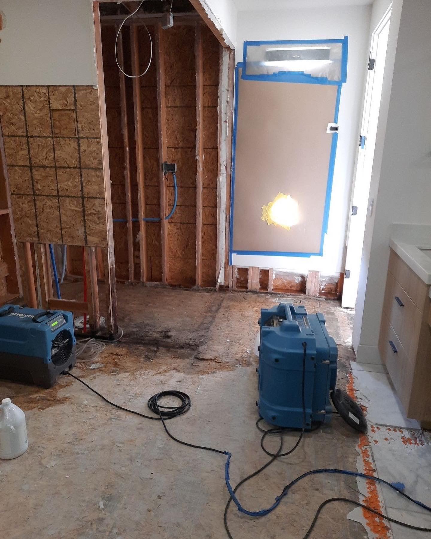 Before & After | Bathroom Water Damage | Magic Valley Restoration ...